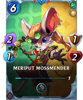 SplinterGuide - Meriput Mossmender | Splinterlands Card Analysis
